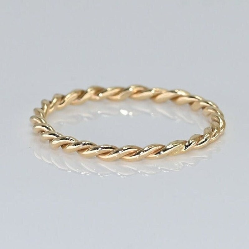 Gold Twisted Ring - Etsy