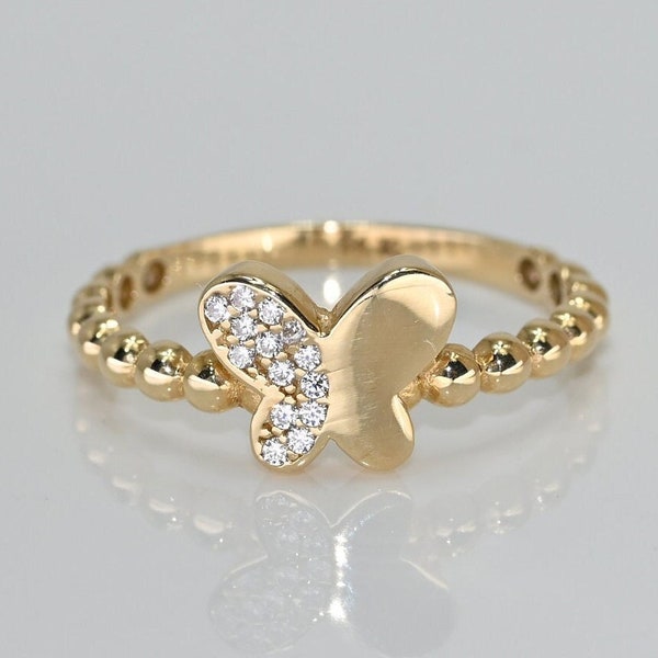 Gold Butterfly Ring - Etsy