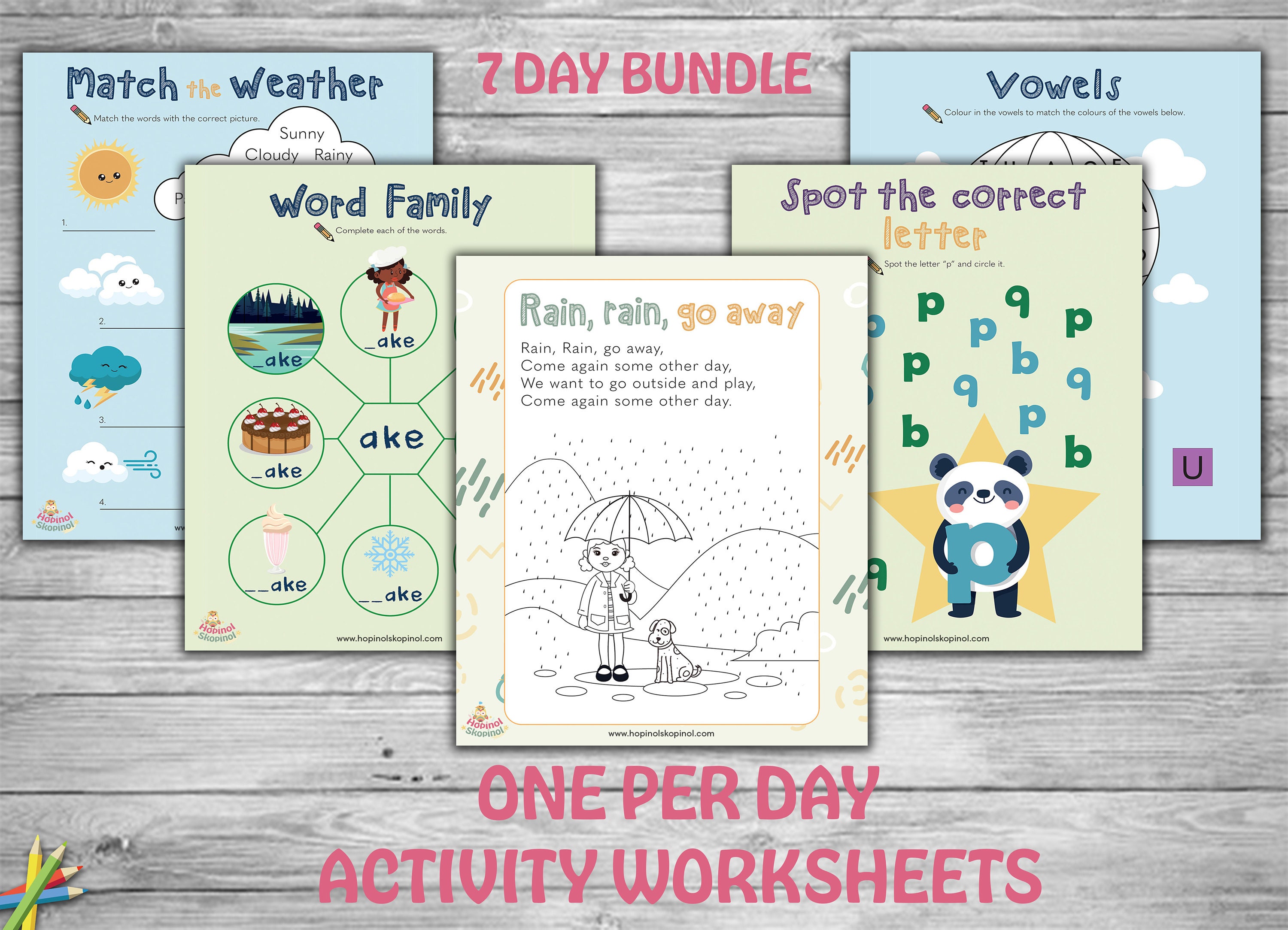 Learning Activities Bundle Kids Learning Worksheet Bundle - Etsy
