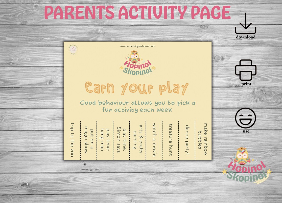 Printable Good Behaviour Reward Earn Your Play. Thank You - Etsy