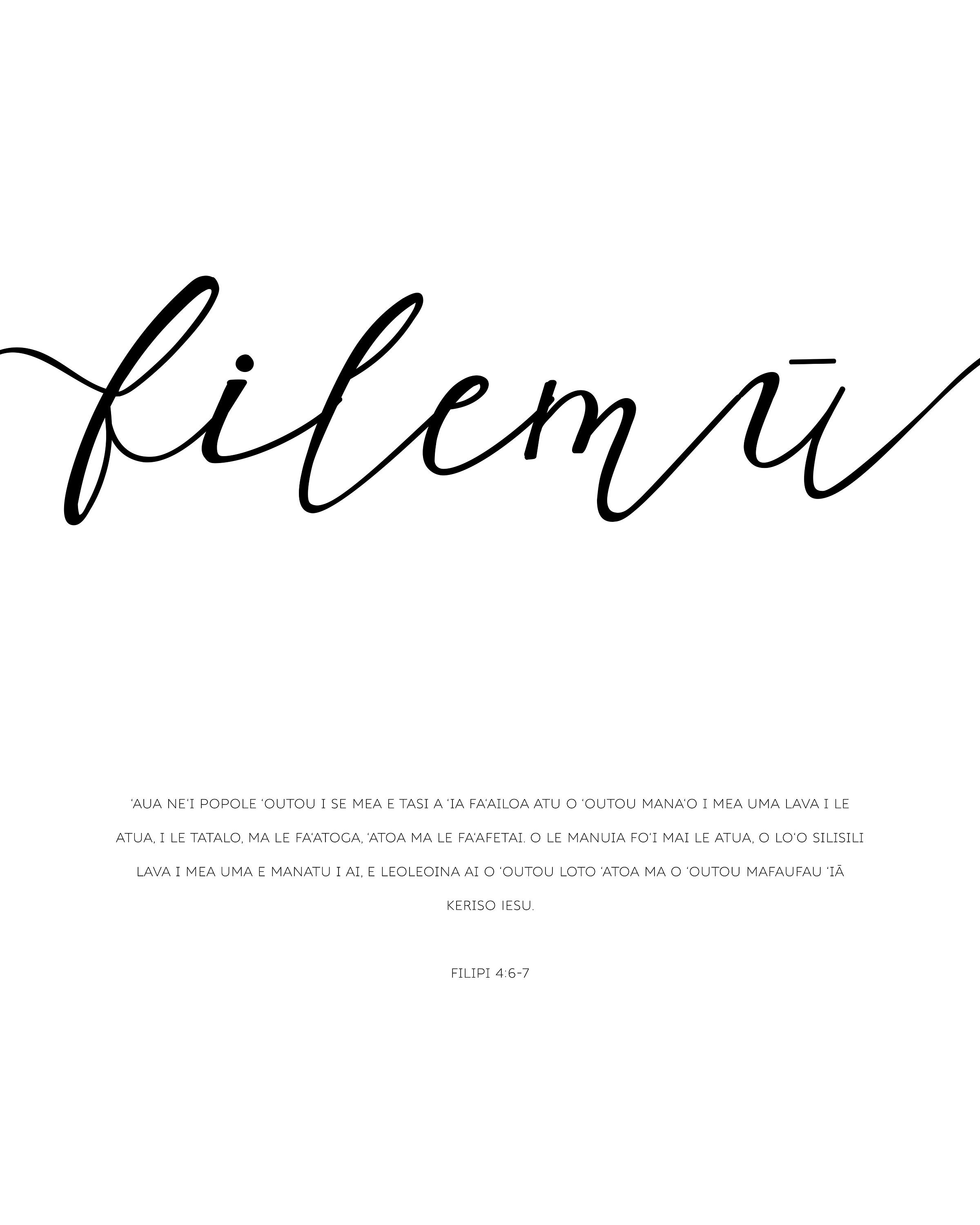 Set of 3 Inspiring Scripture Wall Art in Samoan | Downloadable Digital ...