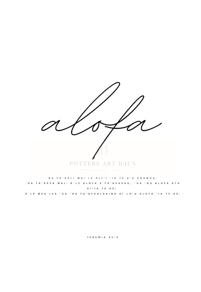 Samoan Scripture Wall Art Prints | Set of 3 (digital Download) - Etsy