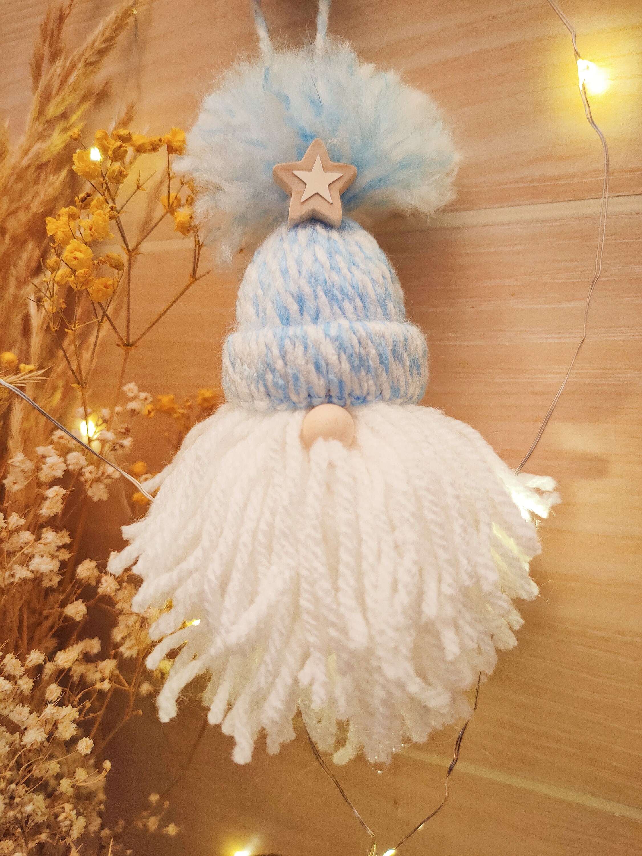 Pom Pom Gonk Christmas Tree Decorations, Gnome Hanging Gonk Bauble ...