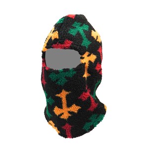 Sherpa Cross Pattern Chroma Soft Ski Mask Balaclava Face Mask Hood Cap ...