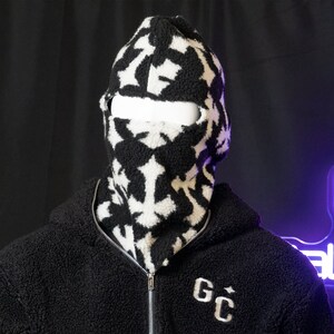 Sherpa Cross Pattern Chroma Soft Ski Mask Balaclava Face Mask Hood Cap ...