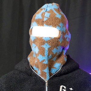 Sherpa Cross Pattern Chroma Soft Ski Mask Balaclava Face Mask Hood Cap ...