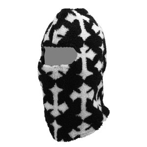 Sherpa Cross Pattern Chroma Soft Ski Mask Balaclava Face Mask Hood Cap ...