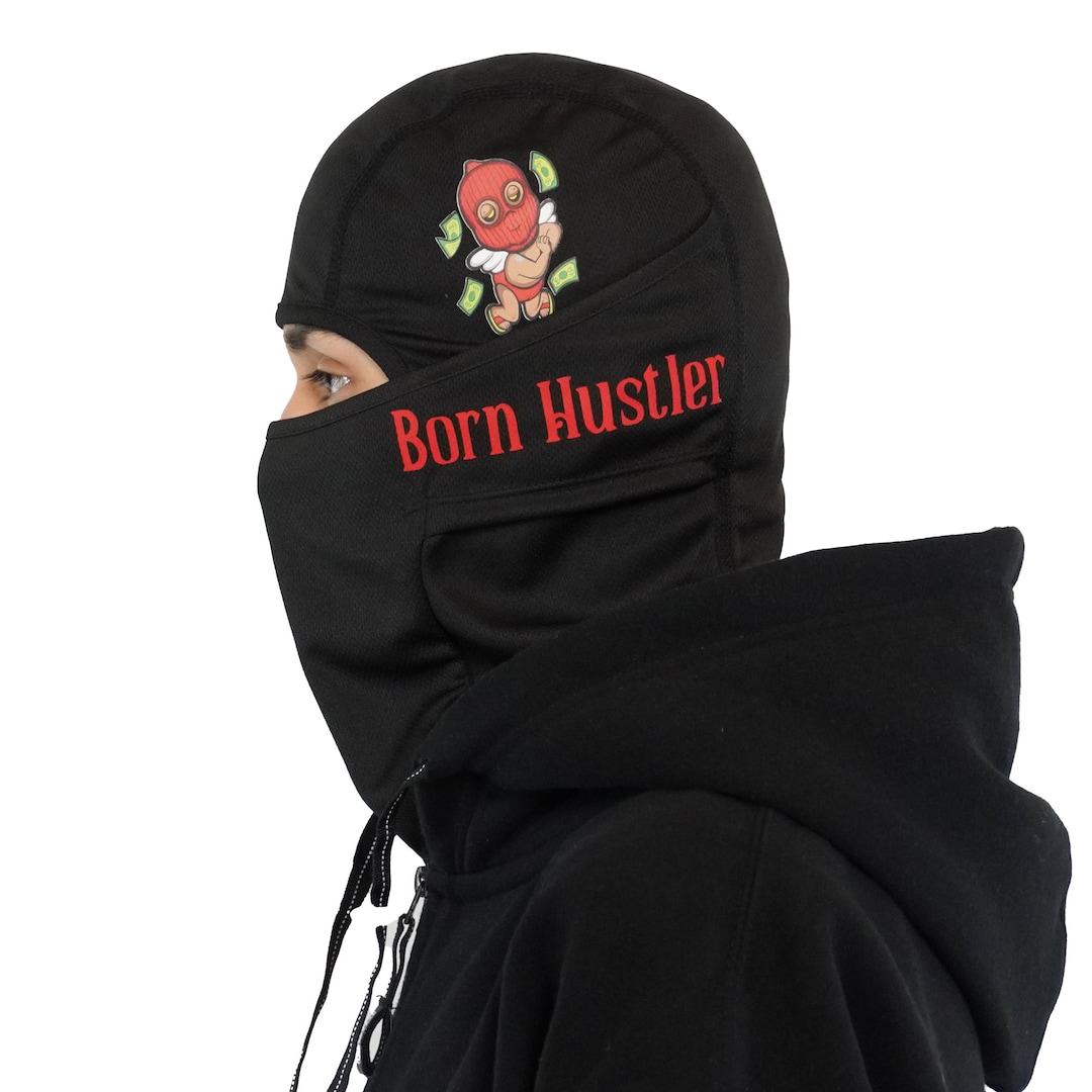 Born Hustler Drip Balaclava Premium Lightweight Ski Mask Face Mask Hood ...