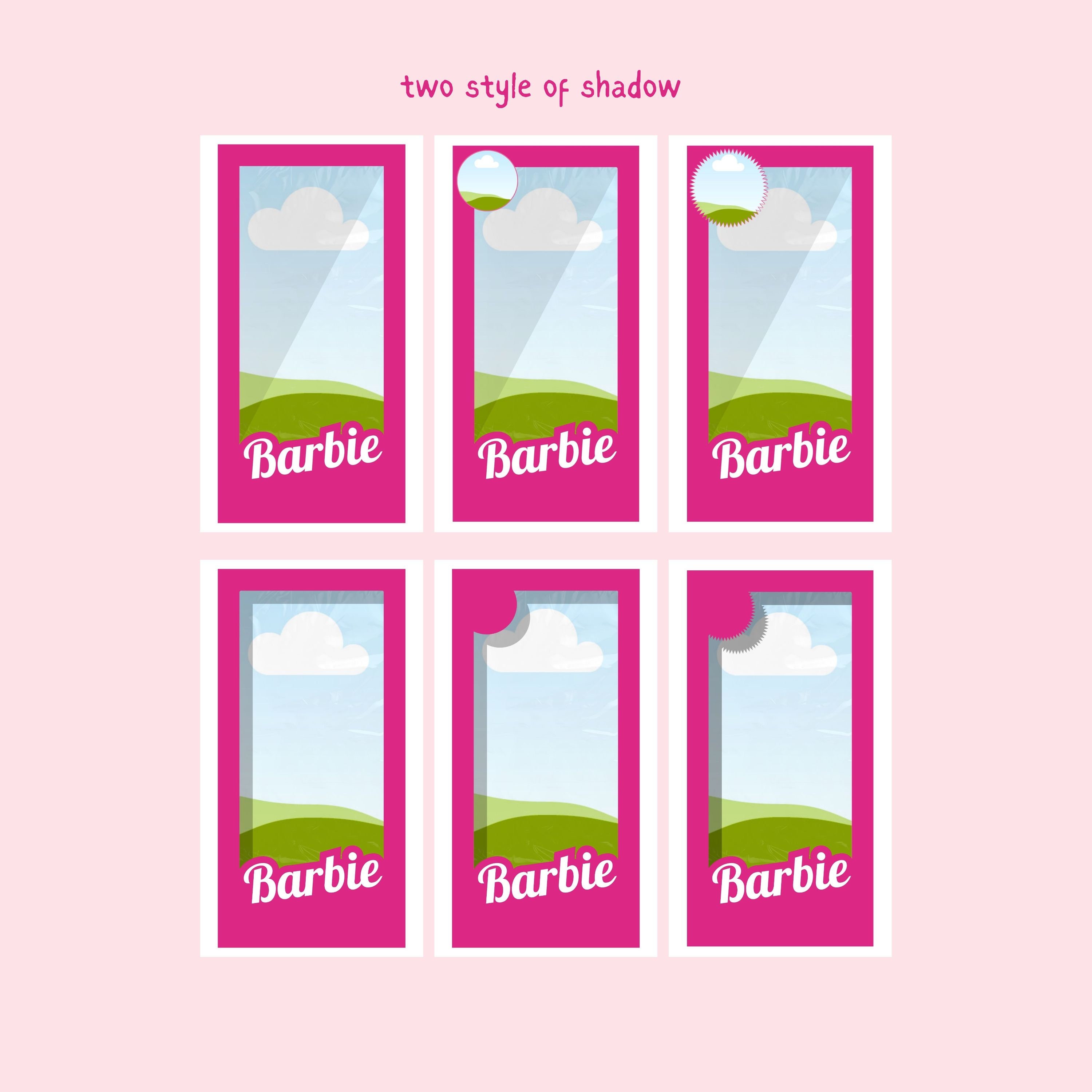 Editable Doll Box Barbie Photo Frame Canva Template Bundle - Etsy