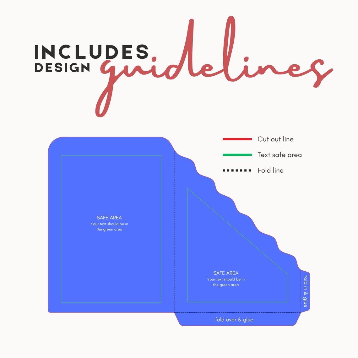5x7 Envelope Template: A7 Pocket Design, Canva Frame (digital Download ...