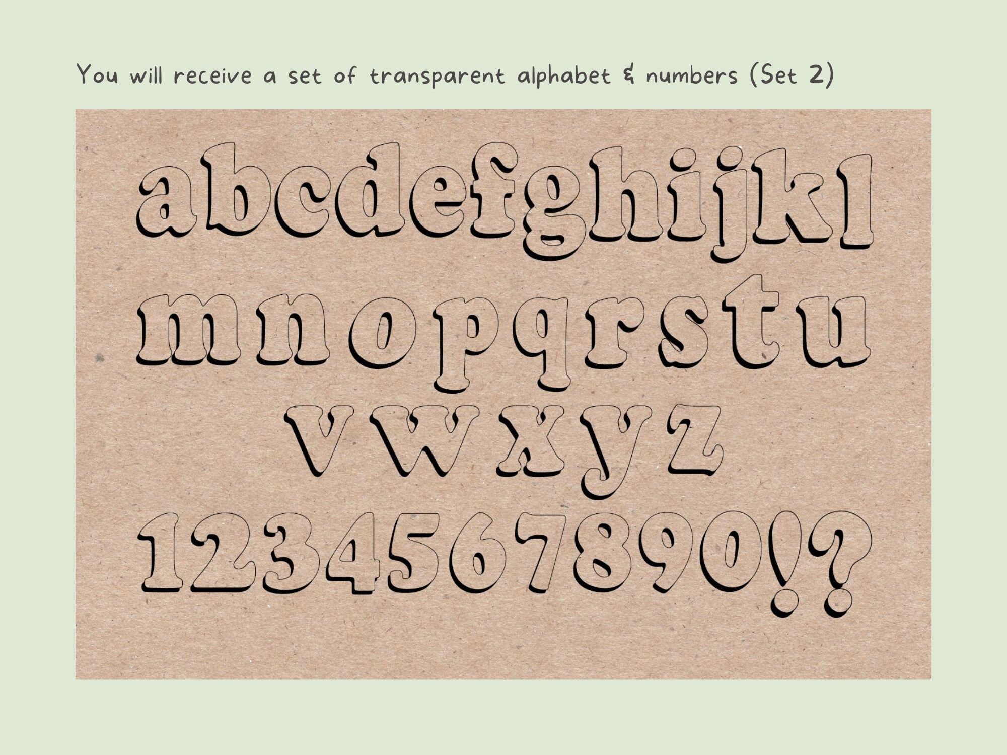 Canva Alphabet Frame Doodle Font Transparent Alphabet Font - Etsy