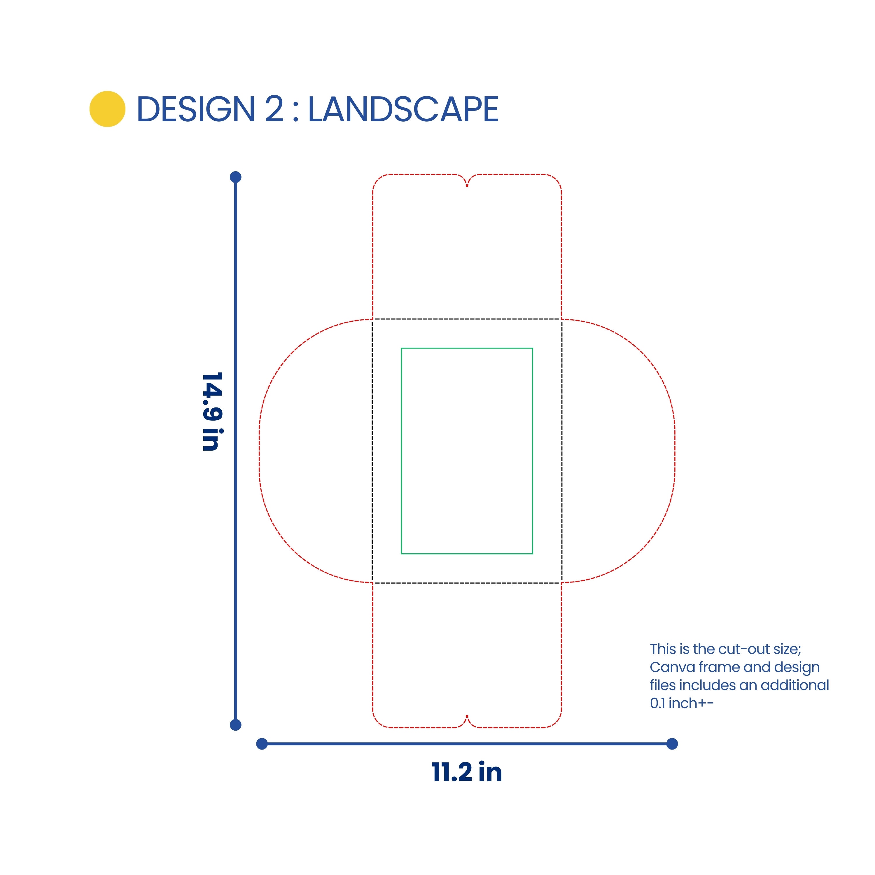 Envelope SVG Template Printable A7 / 5x7’ | Canva Frame Template | Cut ...