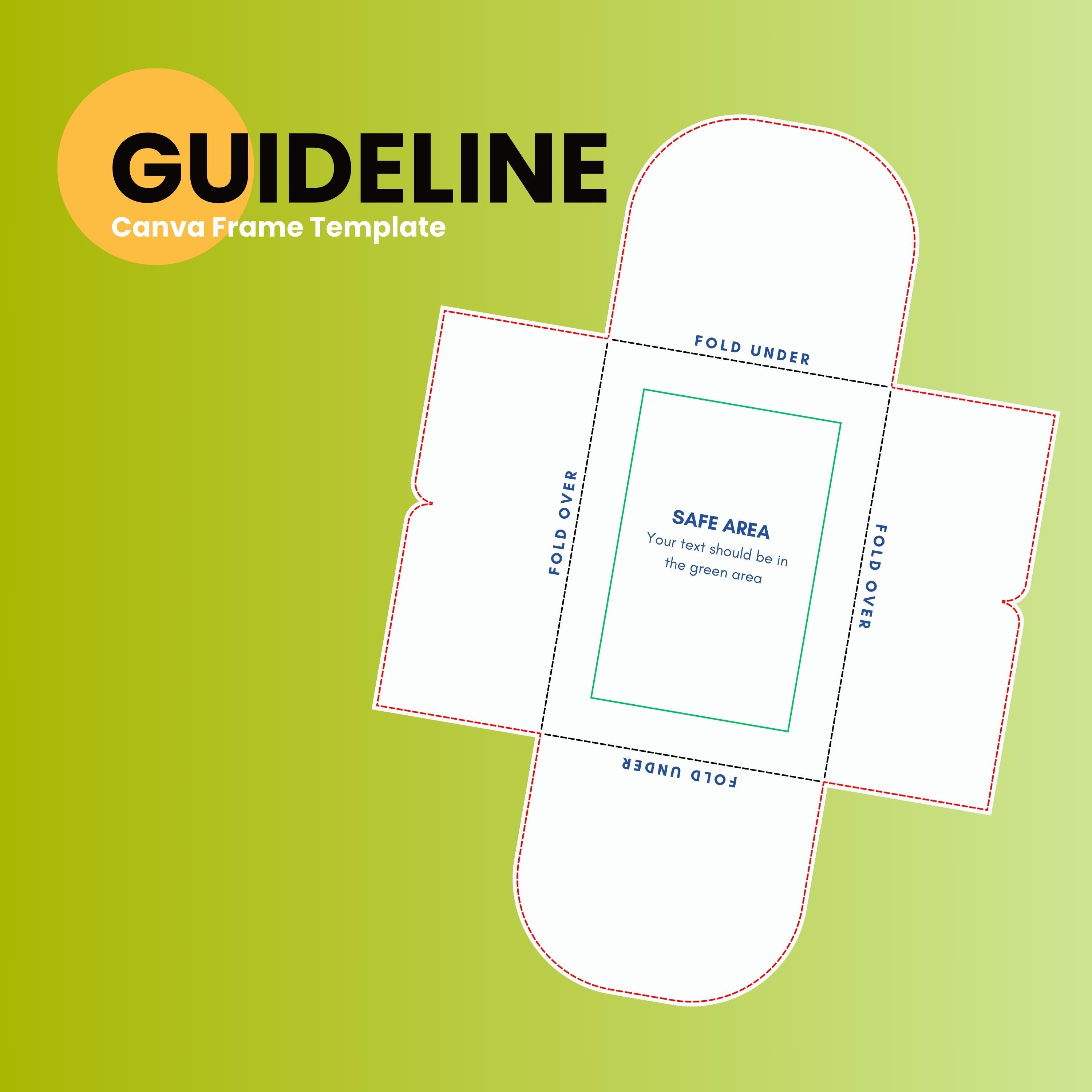 Envelope SVG Template Printable 4x6in | Canva Frame Template | Cut File ...