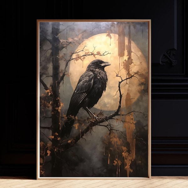 Raven Artwork - Etsy
