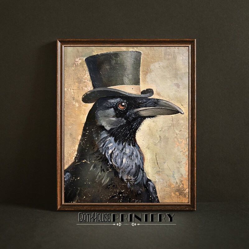 Raven Top Hat - Etsy