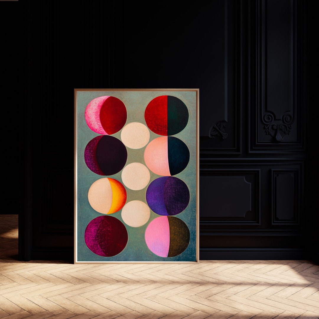 PRINTABLE Mid-century Print, MCM Wall Art, Eclectic Painting, Retro ...