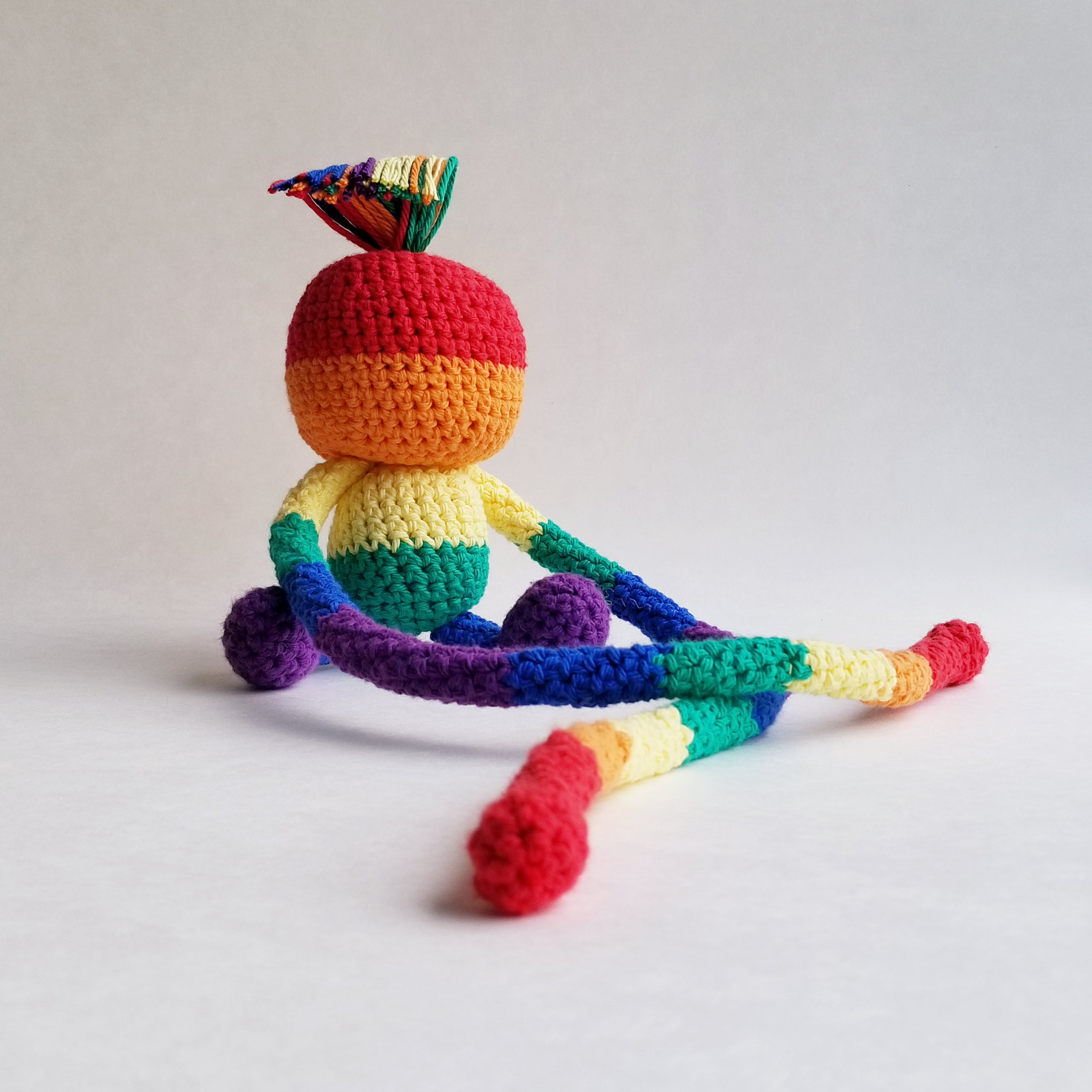 LGBTQ pride Friend Gay / Queer Rainbow Crochet Flag Doll - Etsy