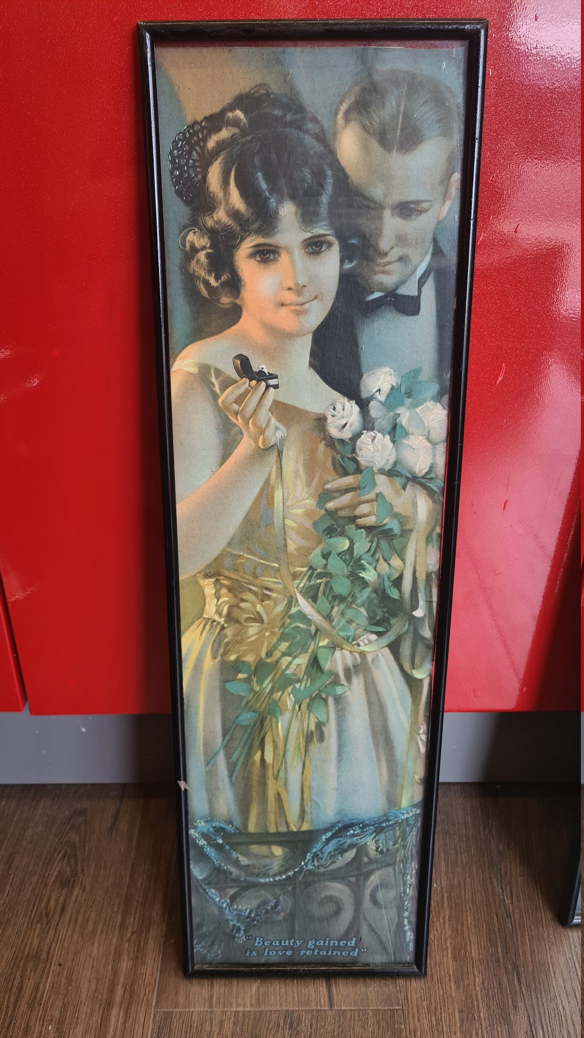 1920's Gene Pressler Art Beauty Gained is Love Retained - Etsy