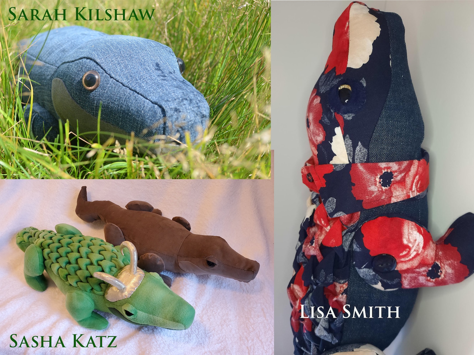 Grinning Gator PDF Sewing Pattern/ Loki Alligator Croki Free Add On ...