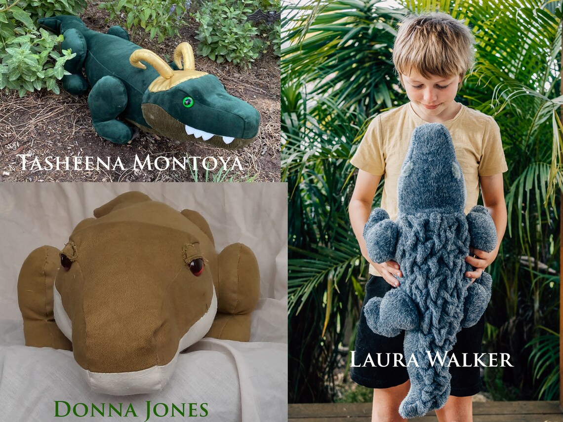 Grinning Gator PDF Sewing Pattern/ Loki Alligator Croki Free | Etsy