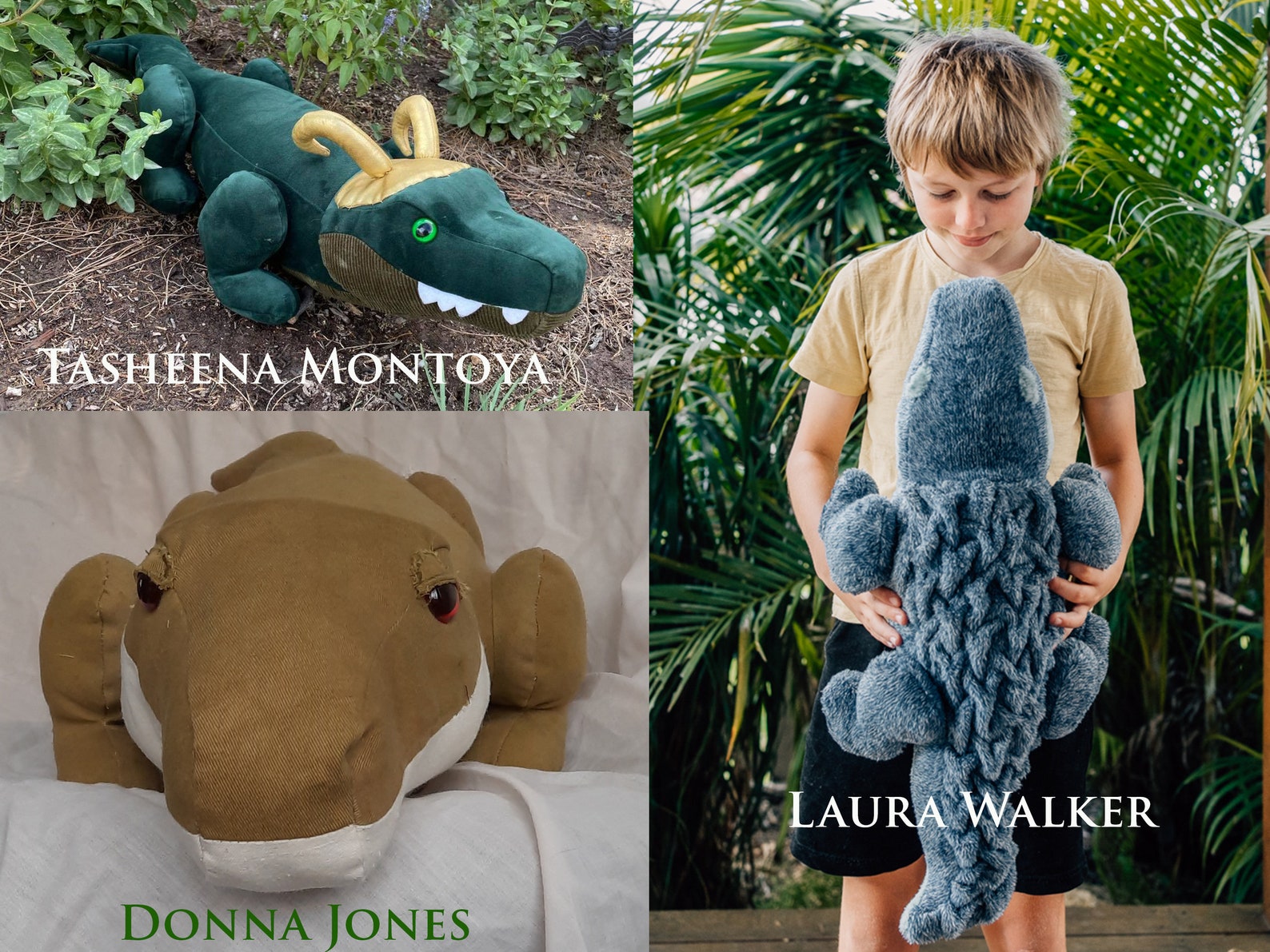 Grinning Gator PDF Sewing Pattern/ Loki Alligator Croki Free Add On ...