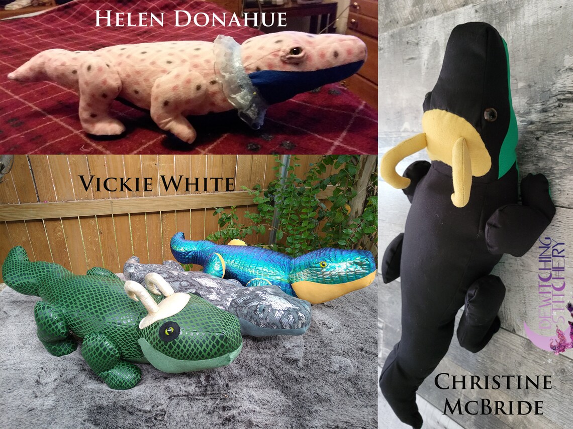 Grinning Gator PDF Sewing Pattern/ Loki Alligator Croki Free | Etsy