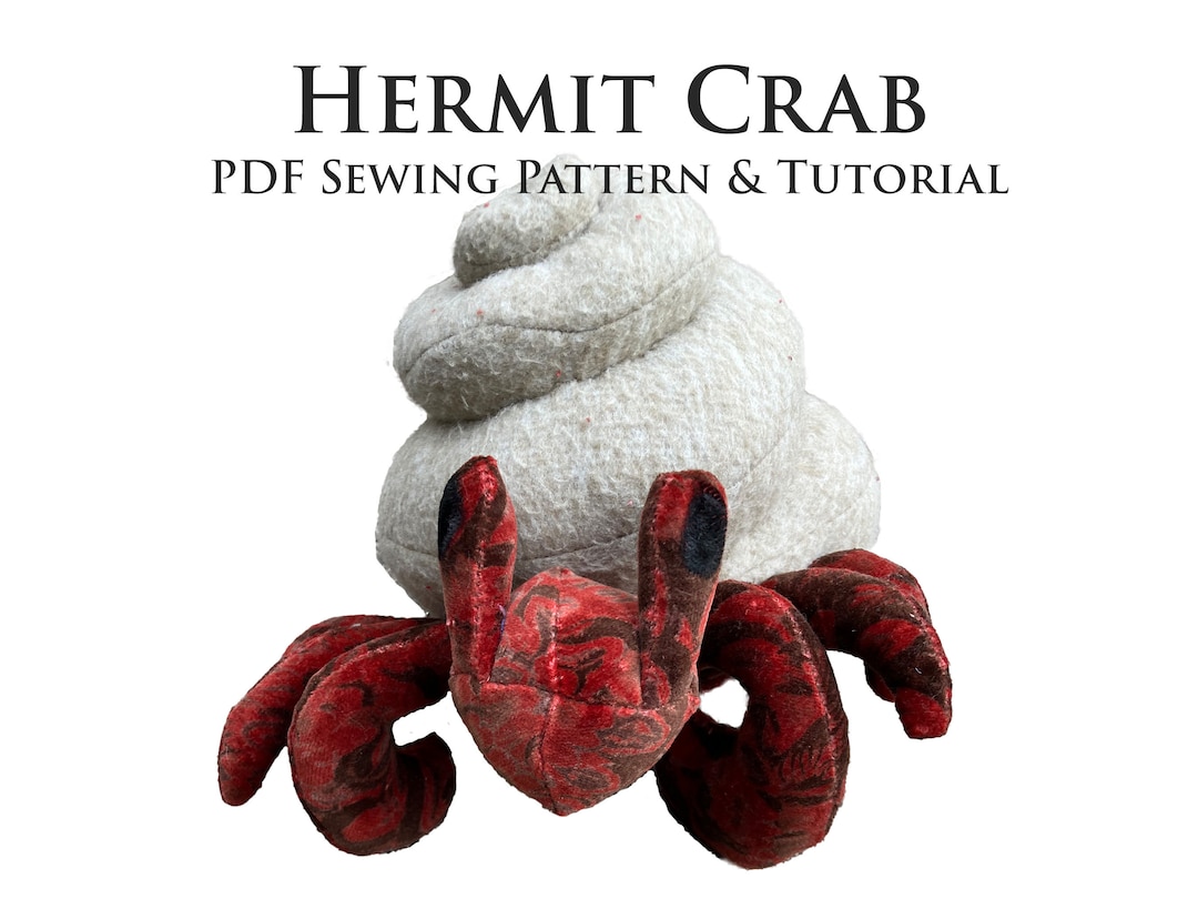 Hermit Crab PDF Sewing Pattern Fostering Sewing Patterns - Etsy