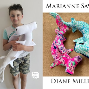 Hammerhead Shark PDF Sewing Pattern Fostering Sewing Patterns - Etsy