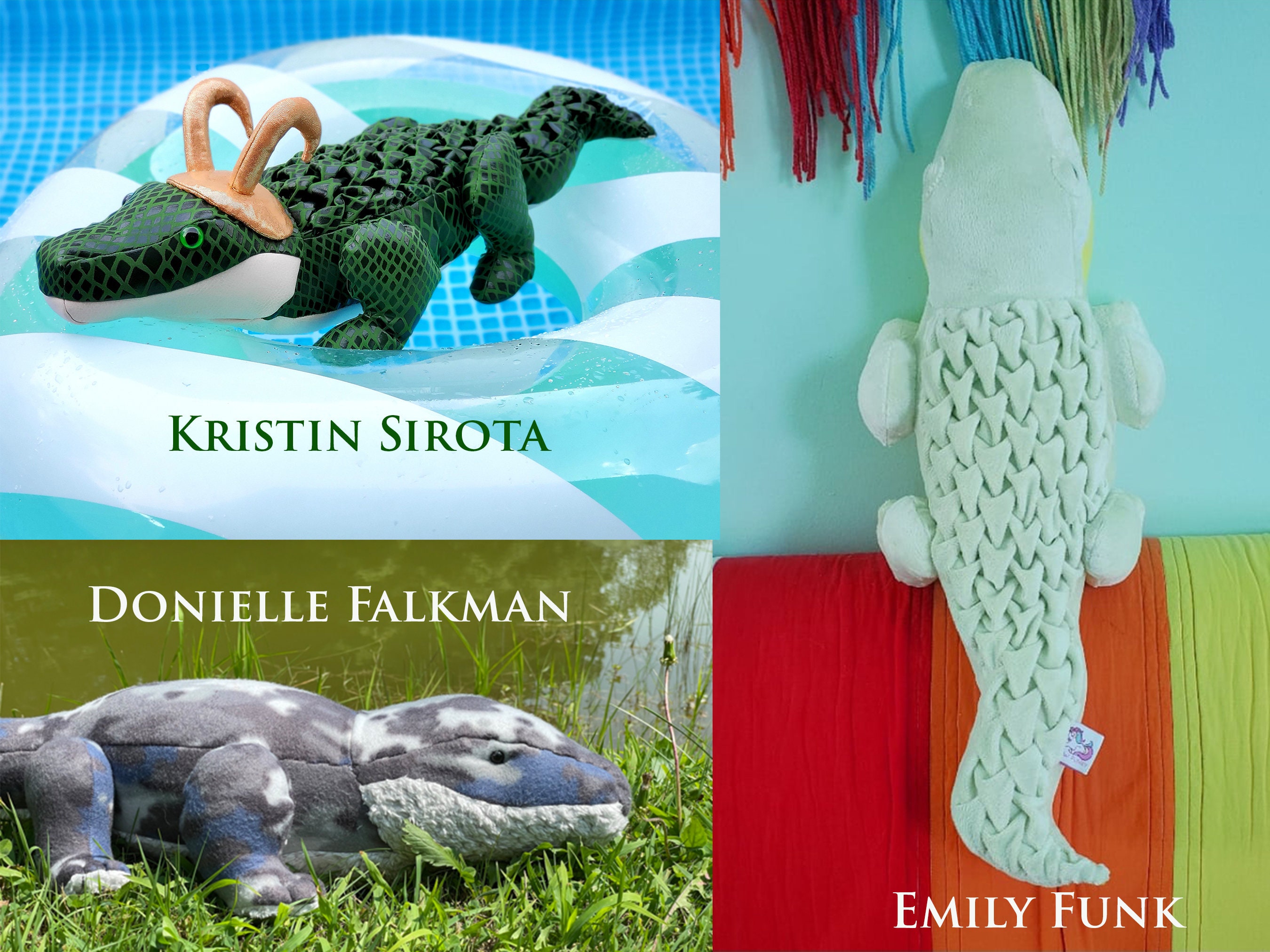 Grinning Gator PDF Sewing Pattern/ Loki Alligator Croki Free Add On ...