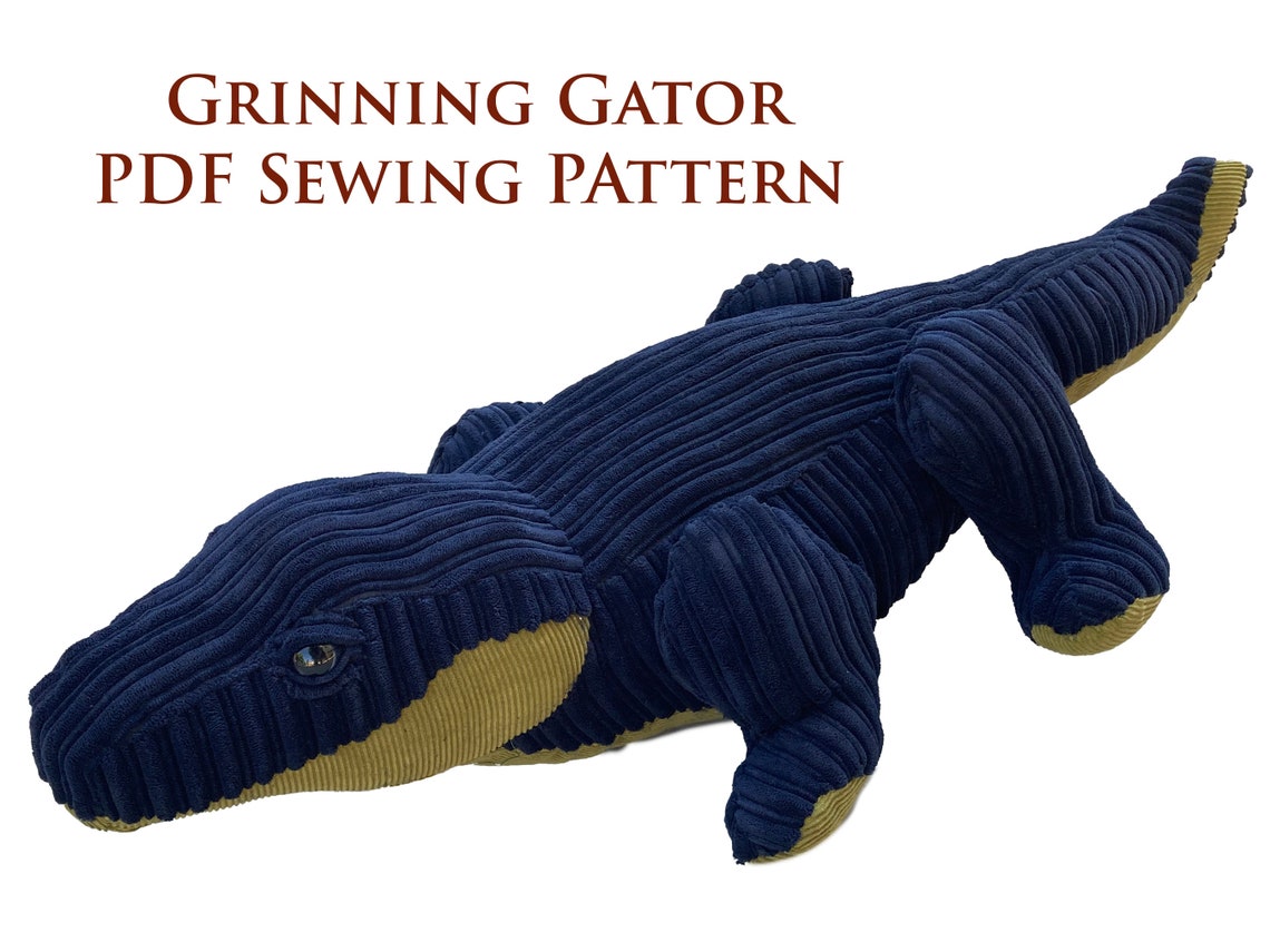Grinning Gator PDF Sewing Pattern/ Loki Alligator Croki Free | Etsy