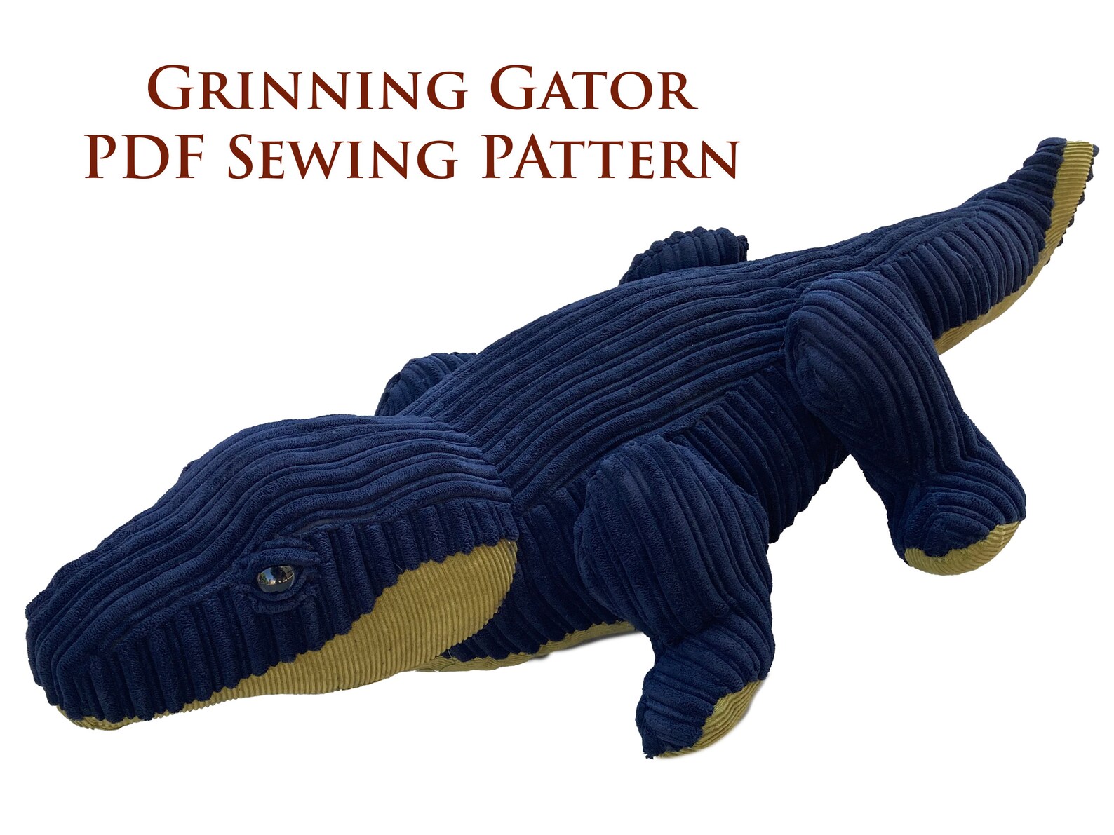 Grinning Gator PDF Sewing Pattern/ Loki Alligator Croki Free | Etsy