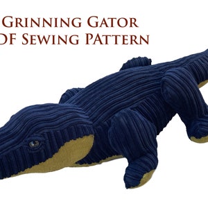 Grinning Gator PDF Sewing Pattern/ Loki Alligator Croki Free Add On ...