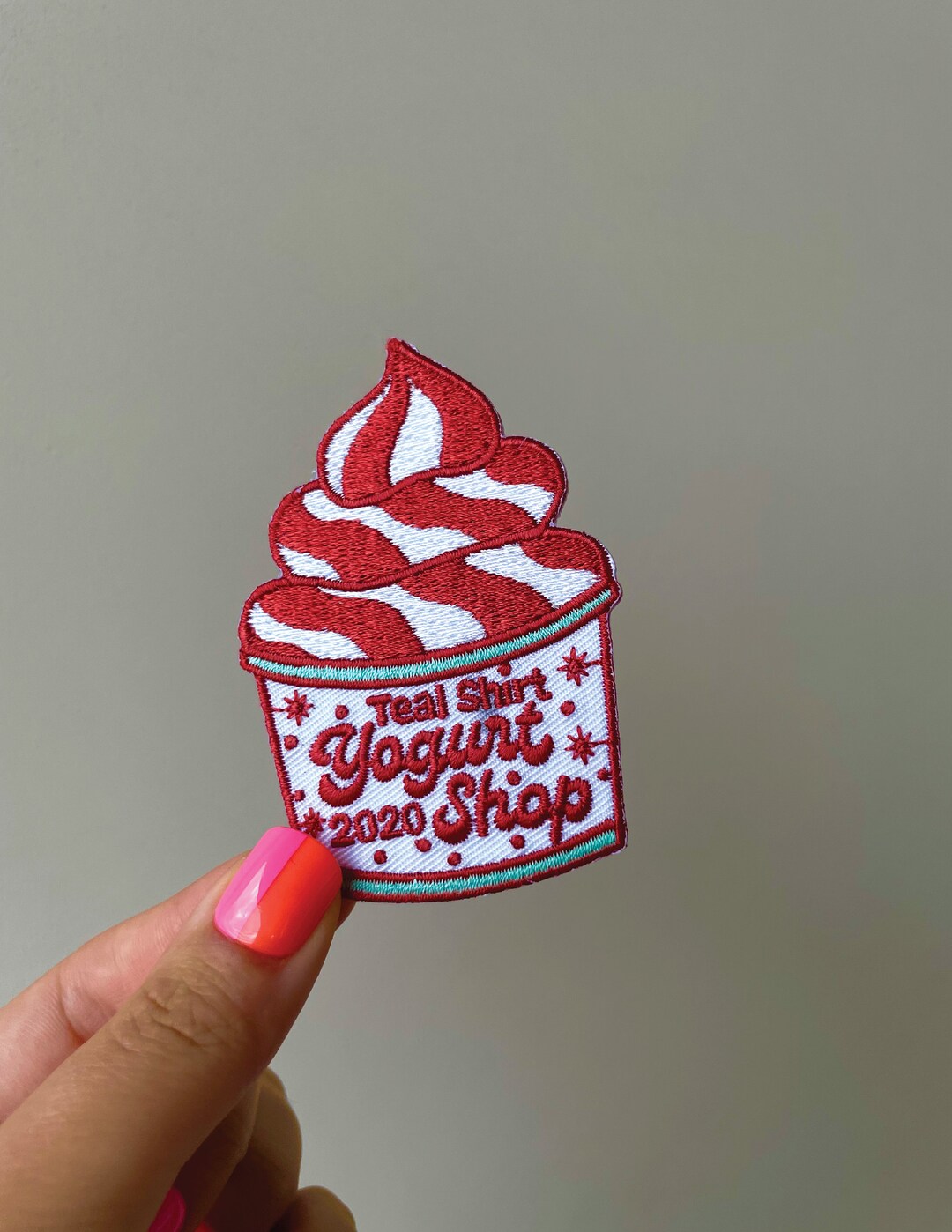 Teal Shirt Froyo Shop Patch (iron On) - Etsy