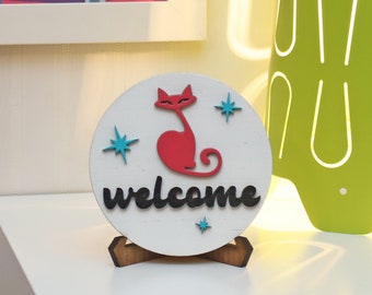 Atomic Welcome Sign - Etsy