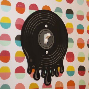 Vinyl Record Light Switch Cover Trippy Acrylic Light Switch Plate ...