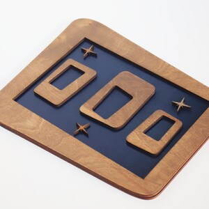 Atomic Googie Wall Art Set | MCM Framed Wood Art | Mid-century Modern ...