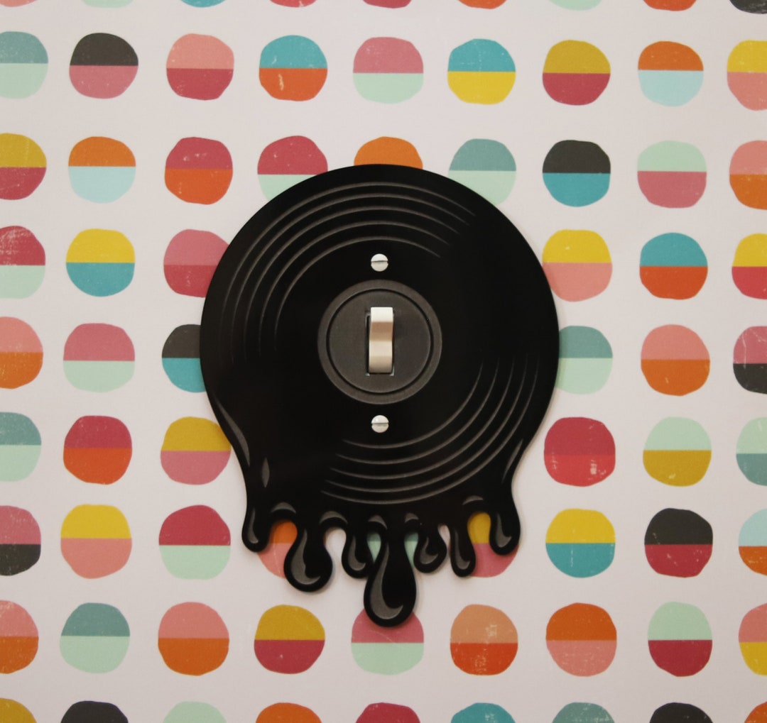 Vinyl Record Light Switch Cover Trippy Acrylic Light Switch Plate ...