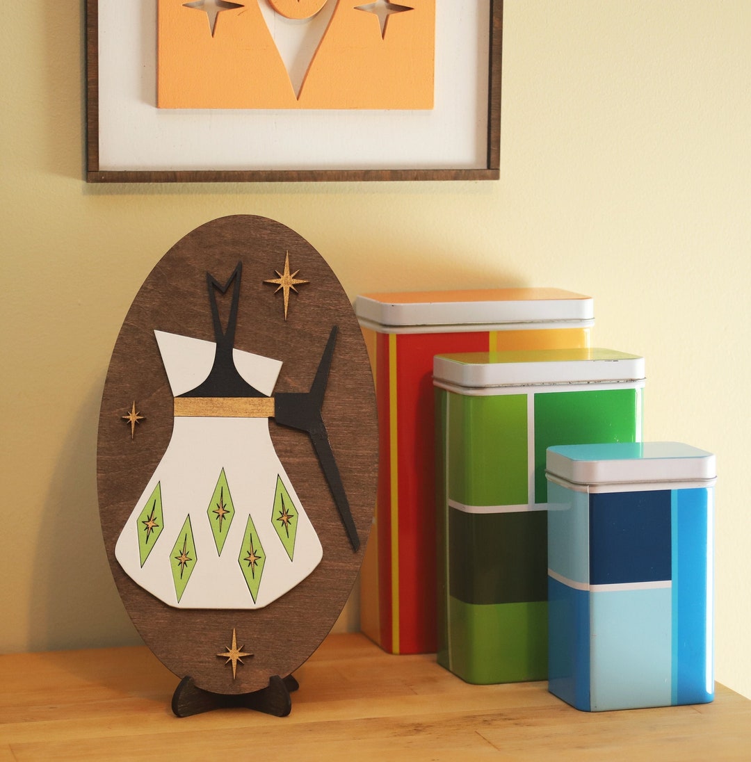 Atomic Coffee Pot | Percolator Wood Wall Art | MCM Wood Décor | Shelf ...