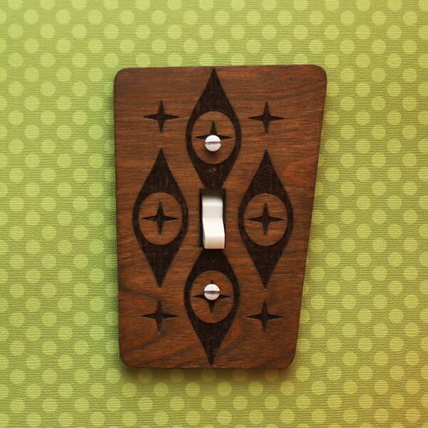 Mid Century Modern Wall Plate - Etsy