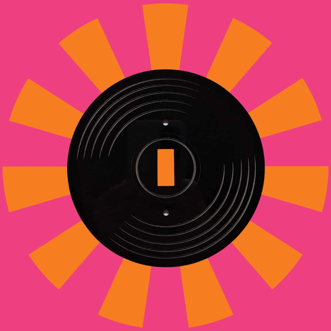 Groovy Record Album Light Switch Cover | Retro Music Decor - Etsy