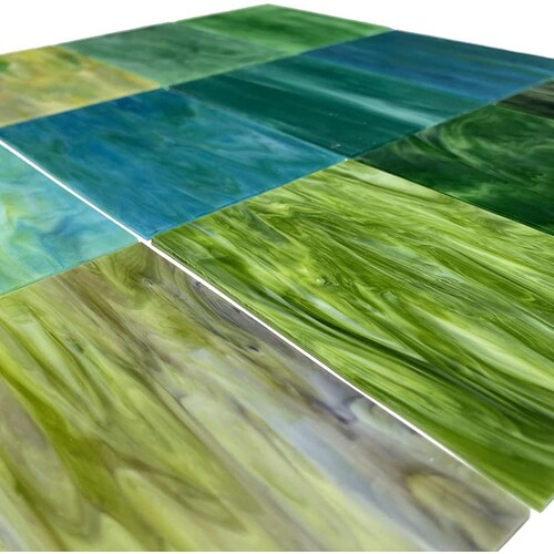 10 Sheets Variety Stained Glass Sheets Pack 4 X 6 Inch Large - Etsy