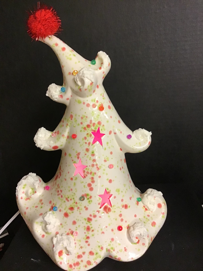 Jolly Ceramic Tree Glazed 13 Tall - Etsy