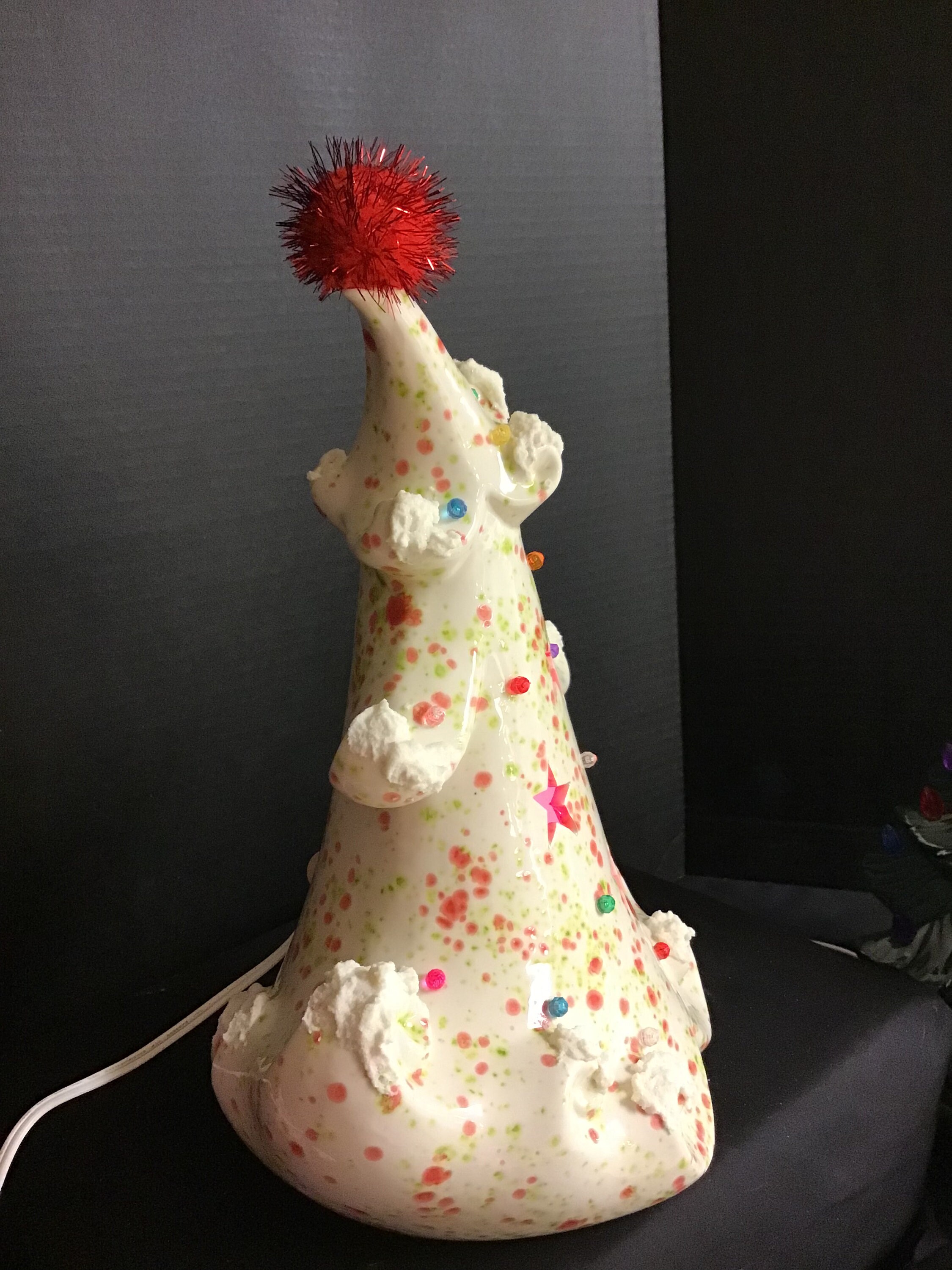 Jolly Ceramic Tree Glazed 13 Tall - Etsy