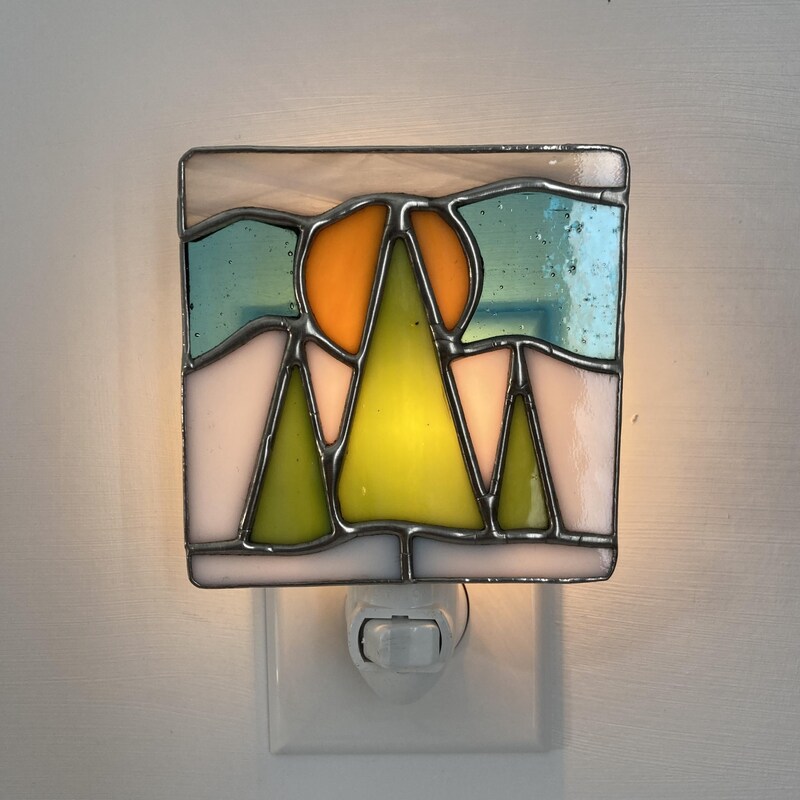 Glass Night Light - Etsy