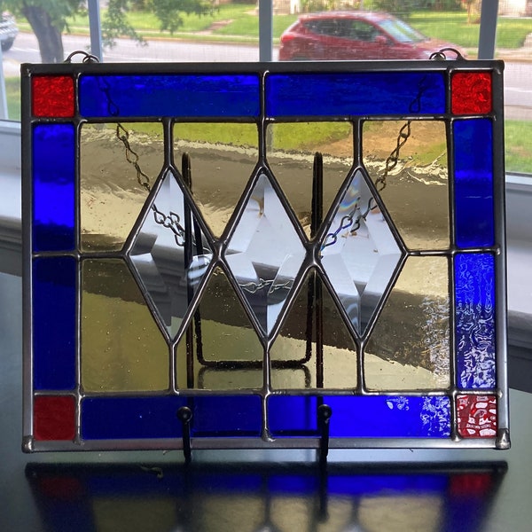 Rectangular Stained Glass Window Hangings - Etsy