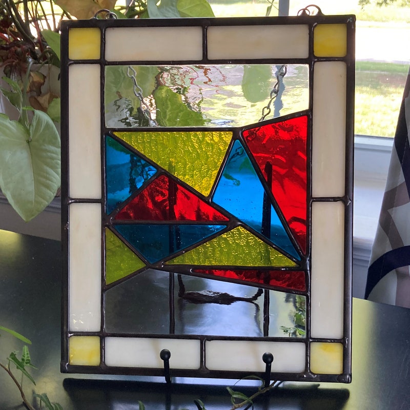 Abstract Stain Glass - Etsy