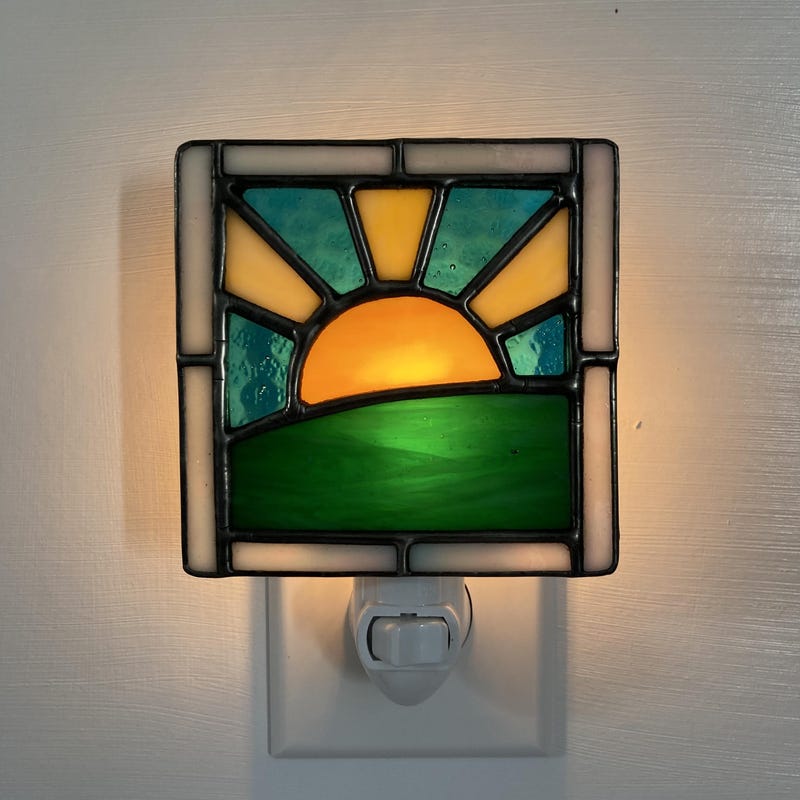 Glass Night Light - Etsy