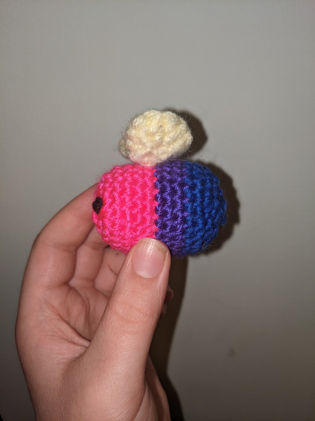 Crochet Mini Bisexual Pride Bee - Etsy