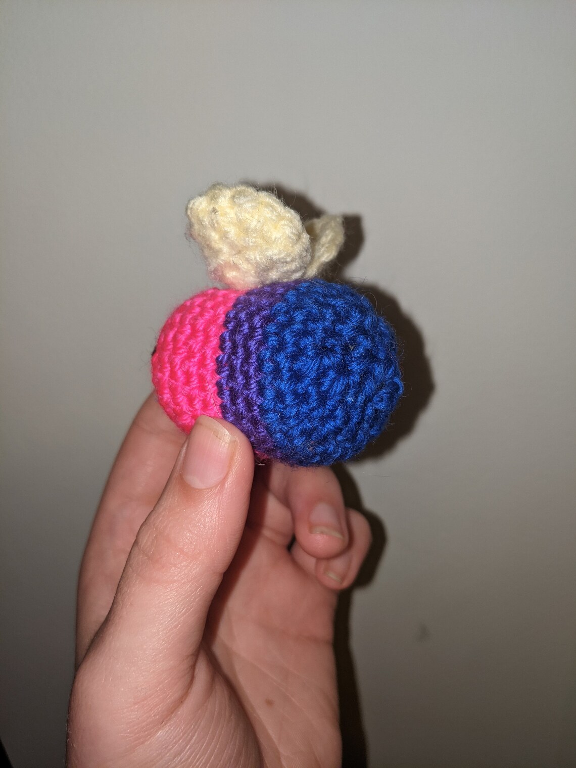 Crochet Mini Bisexual Pride Bee - Etsy