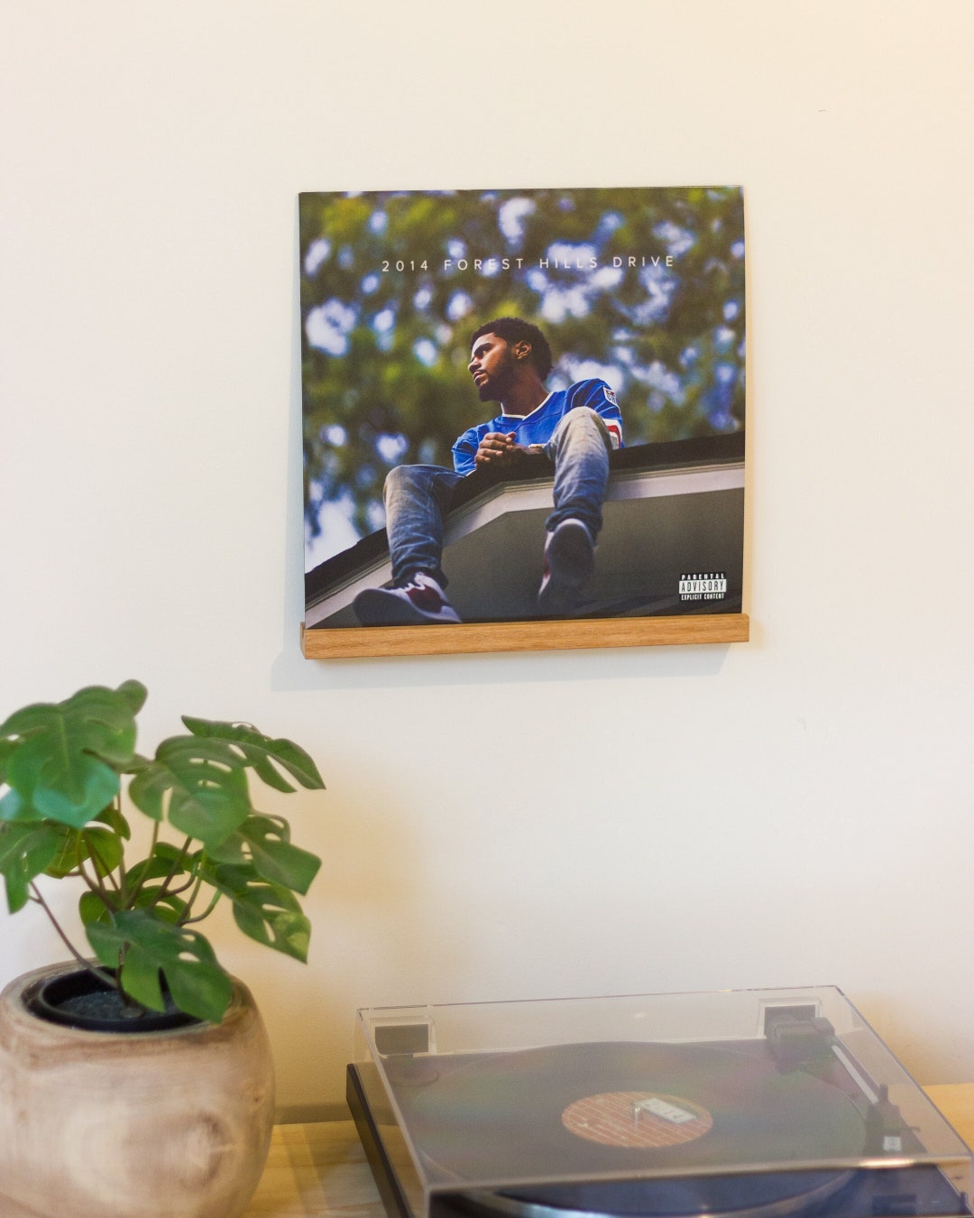 Single Vinyl Record Floating Display Shelf Wall Mount Vinyl Record ...